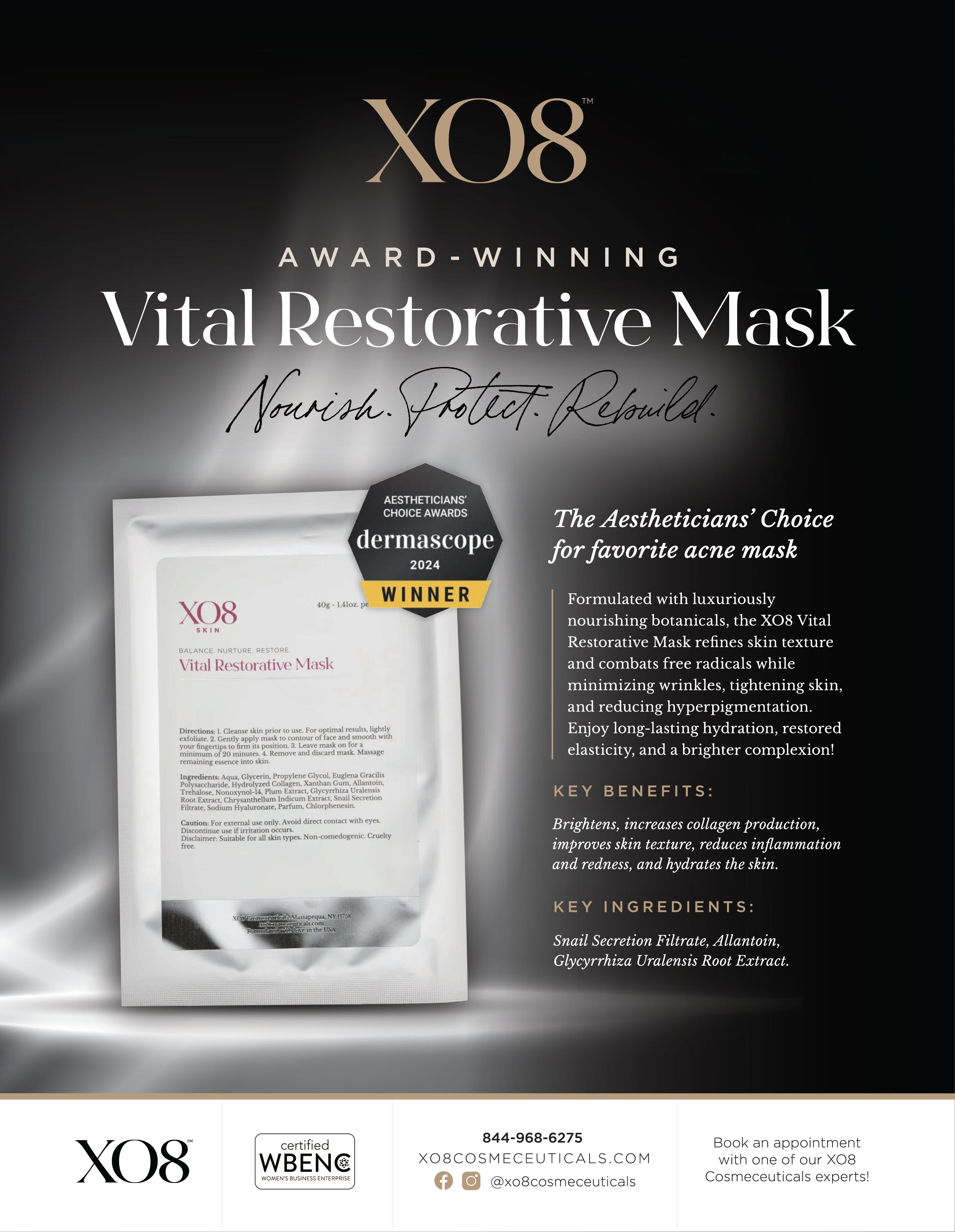 Dermascope Vital Restorative Face Mask Clinches Aesthetician's Choice ...